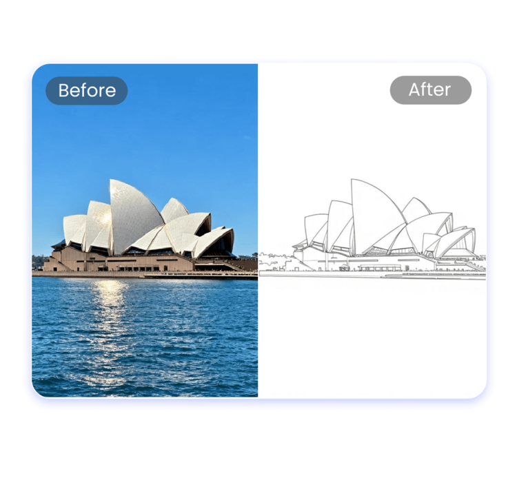 Turn Photo into Line Drawing Online for Free | Clipfly