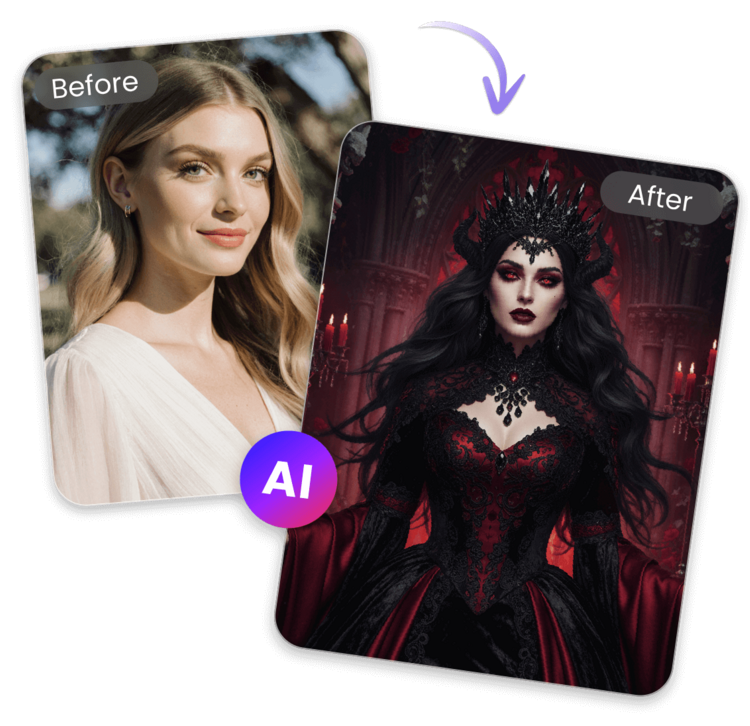 AI Demon Filter Free Online: Create Halloween Devil Face | Clipfly