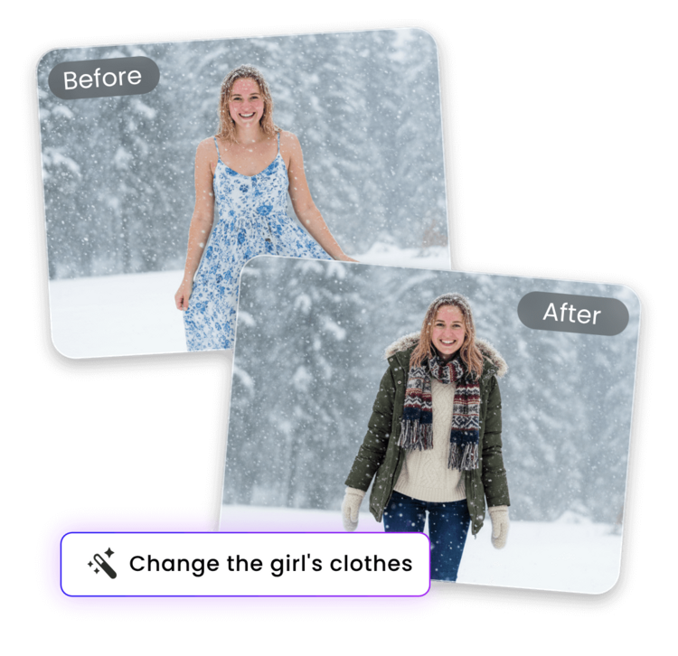 AI Snow Filter: Add Snow to Photo Online Free | Clipfly