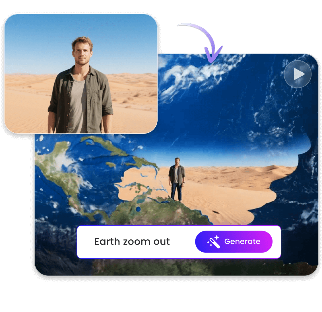 Earth Zoom Out AI Free: From Earth to Universe | Clipfly